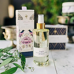 LOLLIA Imagine Dry Body Oil, 6.8 Fl. Oz. – Flowering Willow & Lotus – Women’s Body Oil, Scented Body Oil, Moisturizing Body Oil, Dry Body Oil for Women, For All Skin Types