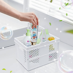 CHGShine Baby Shower Caddy - Portable Collapsible Basket, Organizer for Baby Shower, Dorm, Bathroom, picnic basket with Handles