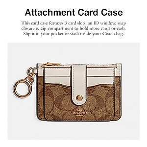 Coach Signature Attachment Card Case