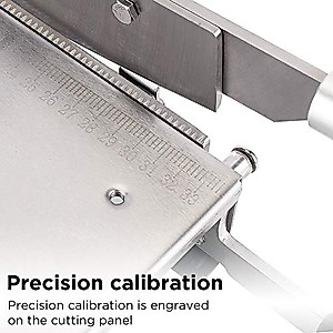 IHAYNER Slicer Cutter 13.5 Inch Cheese Slicer Cutter 430 Stainless Steel Bone Cutter Guillotine Sausage Ham Biltong Jerky Slicer