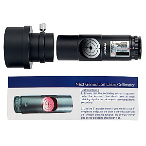 SVBONY Red Laser Collimator for Newtonian Marca Telescope Alignment 1.25 inches 7 Bright Levels Triple Cemented Lens with 2 inches Adapter