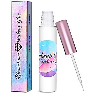 Face Makeup Glue for Rhinestones, Shynek Cosmetic Face Glitter Glue Long Lasting Waterproof Face Glue Adhesive for Eye Jewels Face Gems Rhinestone Chunky Body Glitter