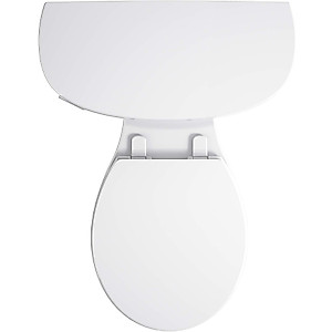 KOHLER Kingston™ Two-Piece Round-Front 1.28 Gpf Toilet with Left-Hand Trip Lever, and Tank Cover Locks
