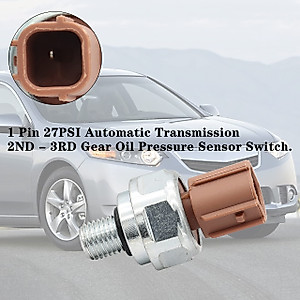 YITHSWAY 28600-P7W-003 28600-P7Z-003 Transmission Pressure Switches Set for 1997-2011 Honda Accord Odyssey Pilot, Acura TL CL MDX RSX TSX Automatic Transmission 2ND-3RD Gear Oil Pressure Sensor Switch