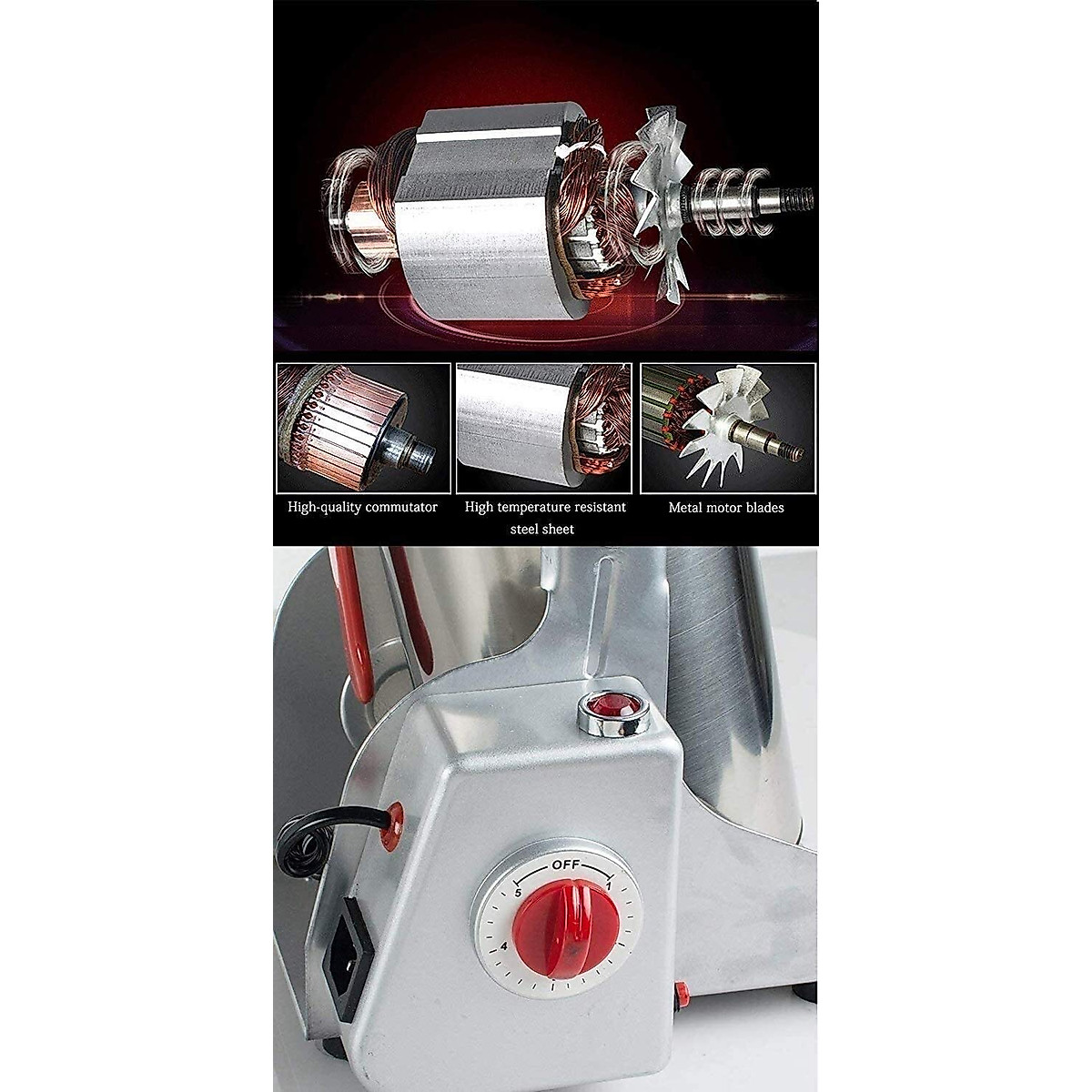 Grain Mills Stainless Steel Electric Grain Grinder High Speed Swing Type Grain Grinder Machine Powder Machine for Grinding Various Grains Spice