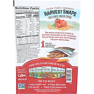 Calbee Lentil Snaps Harvest Snaps Tomato Basil - 3 oz