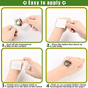 Leelosp 72 Pcs Volleyball Soccer Temporary Tattoos for Team Volleyball Team Gift Volleyball Soccer Waterproof Body Stickers Sport Tattoo Cheer Gifts for Fans Team Party Favors, 9 Styles