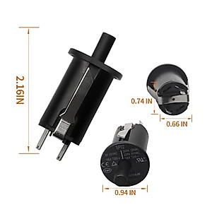 4-Pack Hopper Lid/Door Switch Replacement for Char-Griller Grill Compatible with Char-Griller Gravity Fed 980 Charcoal Grill