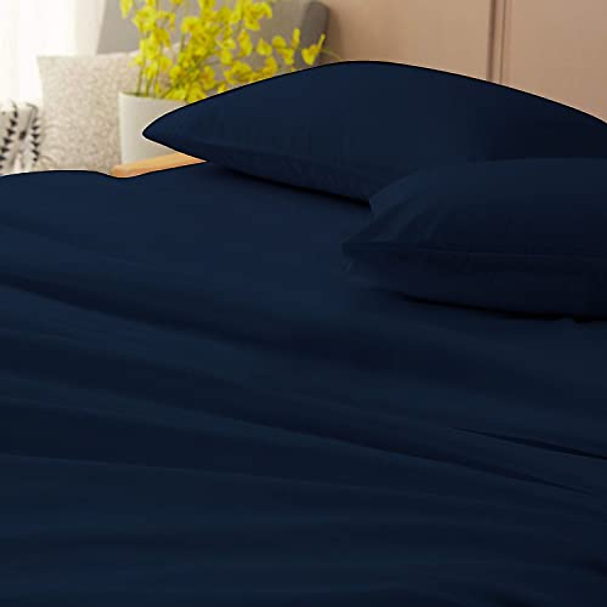DG Beddings 6 Piece Bedding Sheet Set Full Size 8 Deep Pocket Bed Sheets (Navy) 1000 Thread Count, 100% Egyptian Cotton