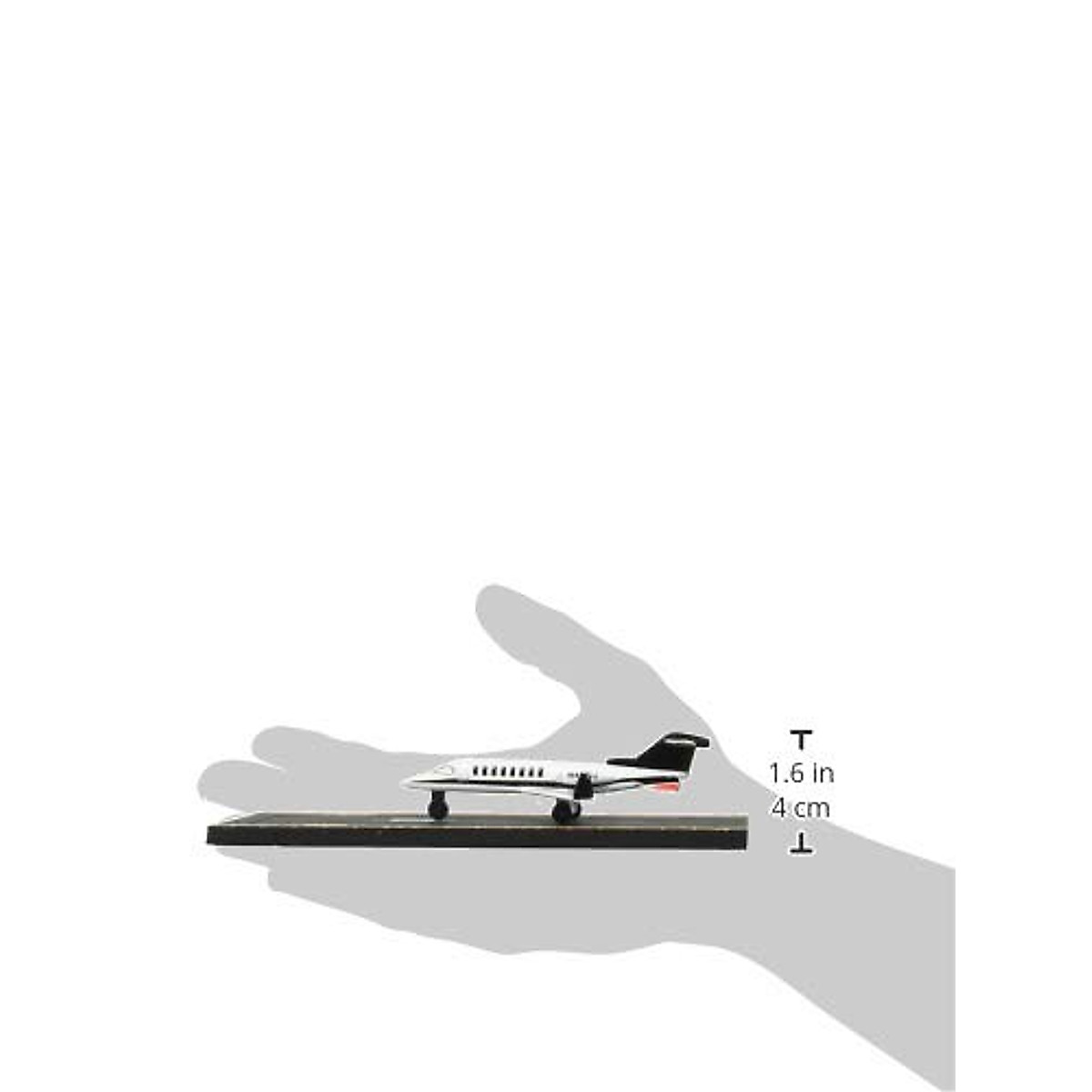 Hot Wings Planes Private Jet with Connectible Runway,White & Black