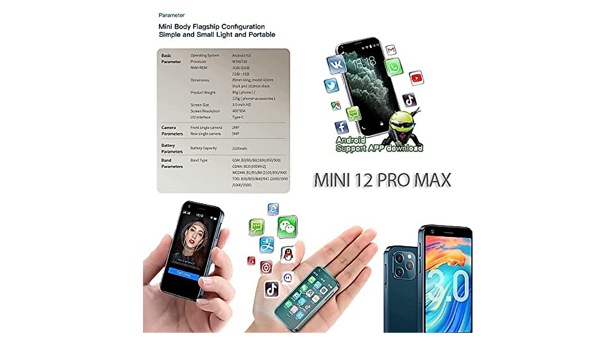 iLight Mini 13 Pro: World's Smallest Smartphone