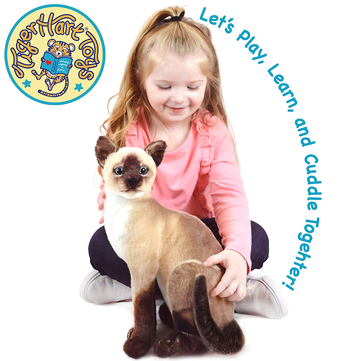 TigerHart Stefan The Siamese Cat - 14 Inch Stuffed Animal Plush