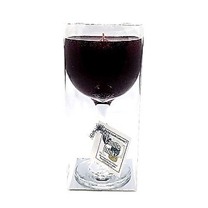 Merlot Scented Wine Candle in Glass 100+ Hours Made in USA by The Gel Candle Company