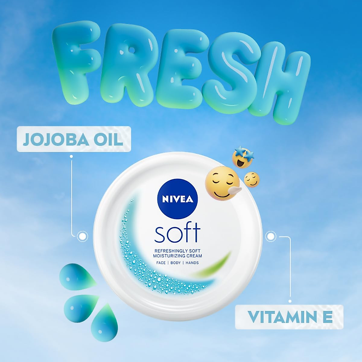 Nivea Soft Light Moisturising Cream | 300ml (10.14 Fl Oz)