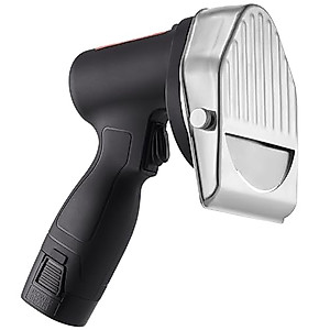 VEVOR Electric Shawarma Knife, 80W Cordless Battery Professional Turkish Knife, Commercial Stainless Steel Gyro Cutter, Doner Kebab Meat Slicer with 2 Blades, Φ4/100mm, 0-8mm Adjustable Thickness