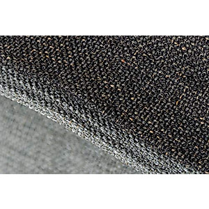 Limari Home Roch Collection Modern Style Living Room Fabric Upholstered Sofa with Titanium Alloy Metal Legs, Gray