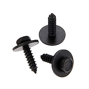 Mtsooning 20PCS Fender Liner Splash Shield Wheelhouse Liner Self Tapping Screws, Phillips Truss Head Sems Self-Drilling Screw Replacement for BMW Honda Acura