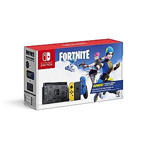 PURTCH Newest Switch w/Yellow & Blue controllers Wildcat Bundle(2000 V-Bucks and Code for Wildcat Bundle Included), 6.2" Touchscreen LCD Display, 802.11AC WiFi, Bluetooth 4