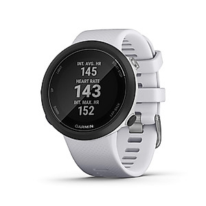 Garmin Swim 2, GPS Swimming Smartwatch for Pool and Open Water, Underwater Heart Rate, Records Distance, Pace, Stroke Count and Type, White (Renewed)