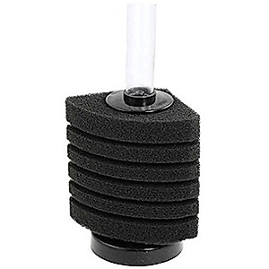 SunGrow 6-Layer Betta Corner Sponge Filter, Underwater Corner Aquarium Filter, Perfect for Fry & Small Fish