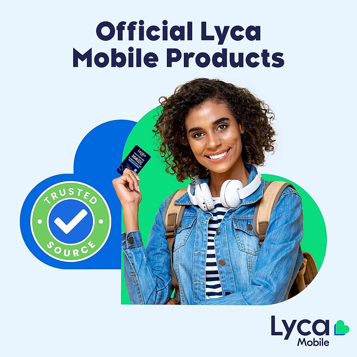 Lycamobile 60 Day Prepaid SIM Card for Cell Phones, 10GB High Speed 4G LTE/5G Data, International Talk & Text to 100+ Countries, Quick Activation, 3-in-1 Triple-Cut, Compatible w/ Most Mobile Phones
