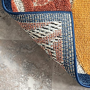 nuLOOM Crissie Coastal Sand Dollar Indoor/Outdoor Area Rug, 8' x 10', Blue