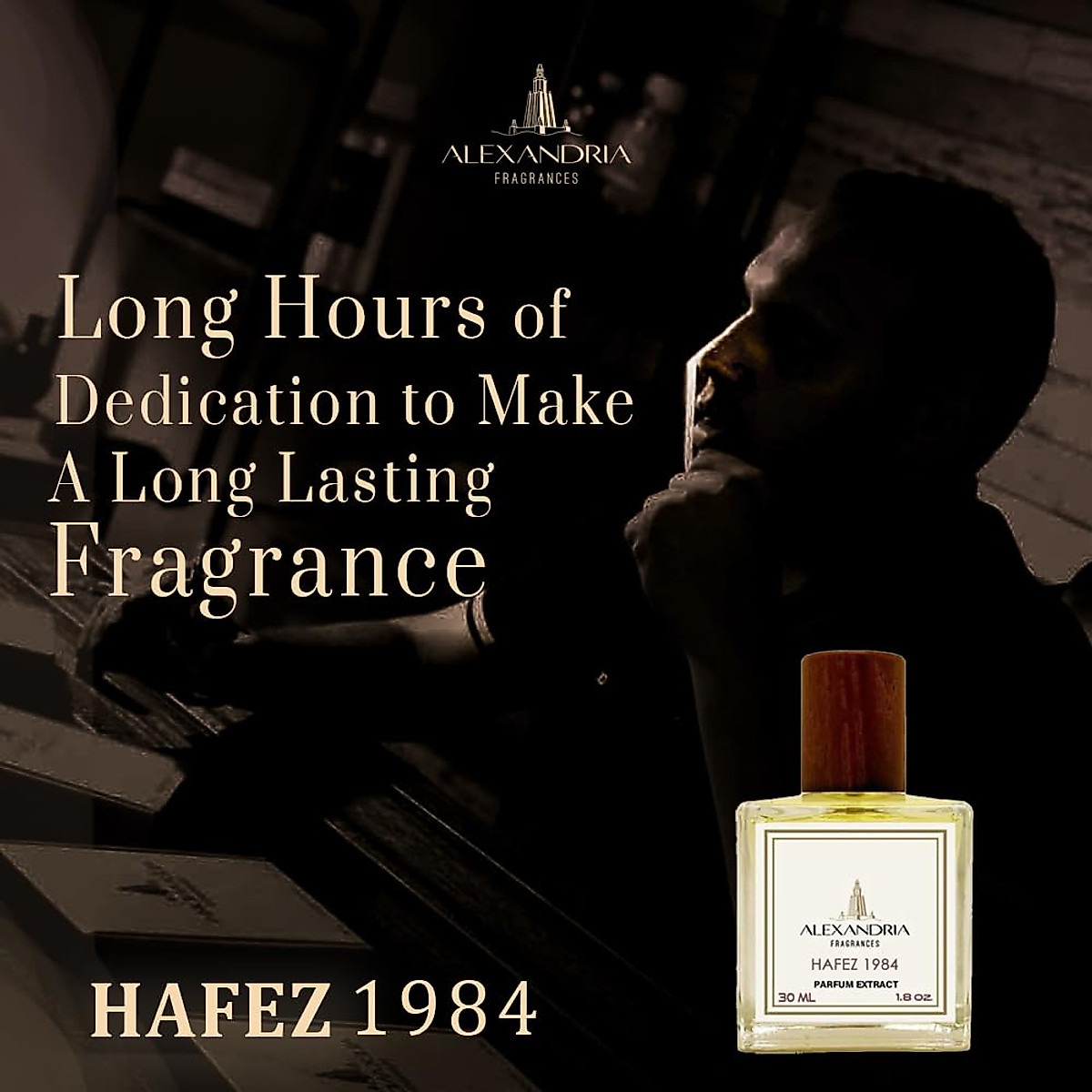 Alexandria Fragrances Hafez 1984 Intense 30ML Extrait De Parfum, Long Lasting, Day or Night Time