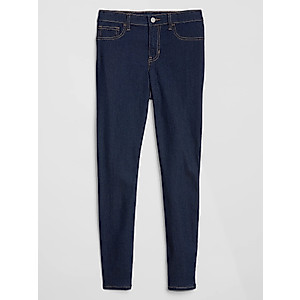 GAP Womens Mid Rise Favorite Jegging Jeans, Dark Rinse, 29 Regular US