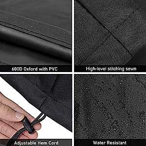 ZJYWSCH Cover for Pit Boss Deluxe 4 Burner PB757GD Griddle, Standard/Deluxe 5 Burner PB5BGD PB5BGD1 Griddle Grill, Waterproof for Blue Rhino Razor Griddle GGC1643