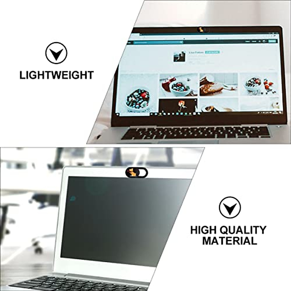 SOLUSTRE Computer Laptop 18 pcs Universal Tablet Dog Adhesive Blocker Laptop Ornament Phone Web Webcam Cover Privacy with Slide for Camera Protector Self Pattern Computer Camera