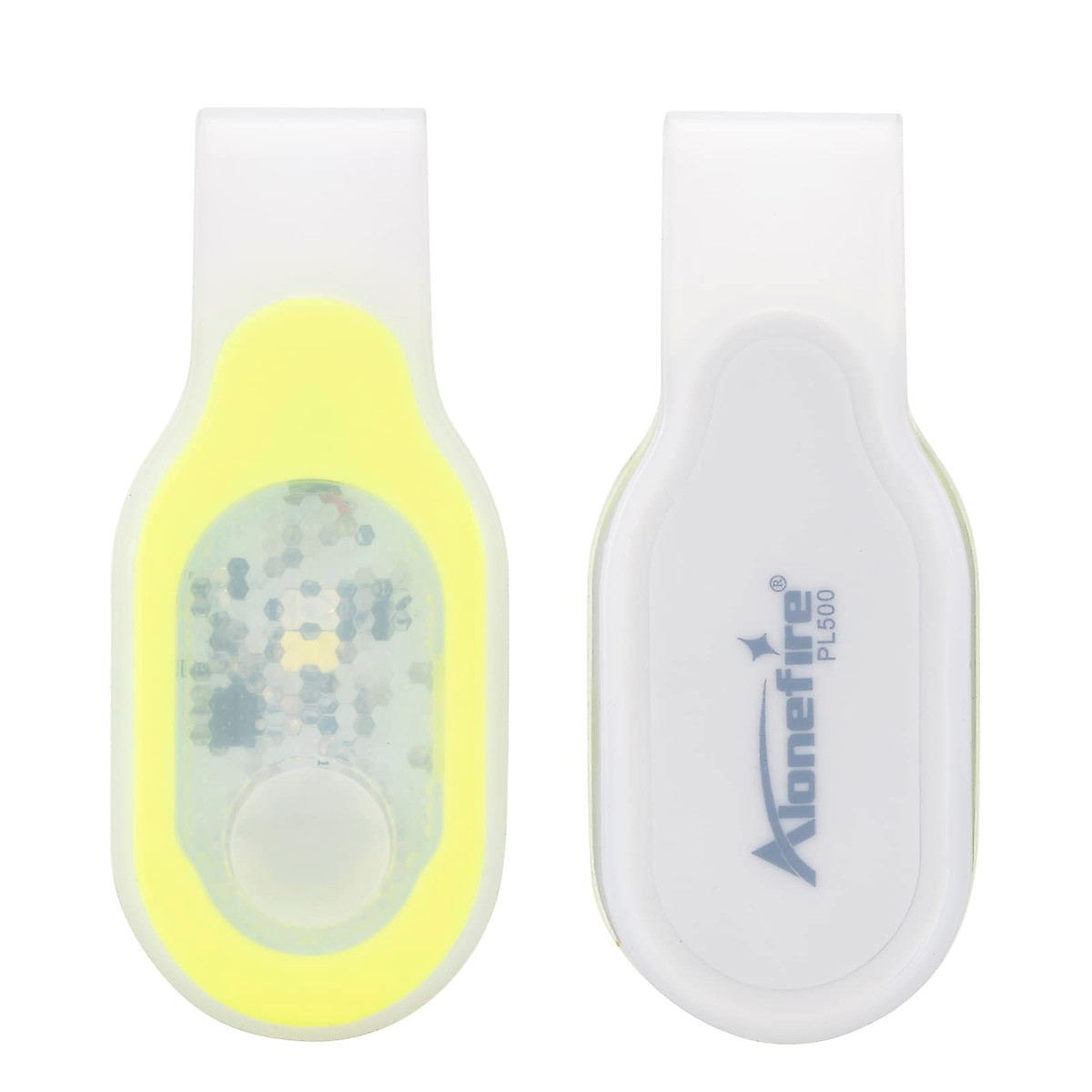 ALONEFIRE PL500 Nursing Night Light Clip on Flashlight USB Rechargeable Magnetic Nursing Light 3 Modes for Nurses Night Shift Nurse Essentials, Badge with Keychain Light, Built-in Battery (Yellow)