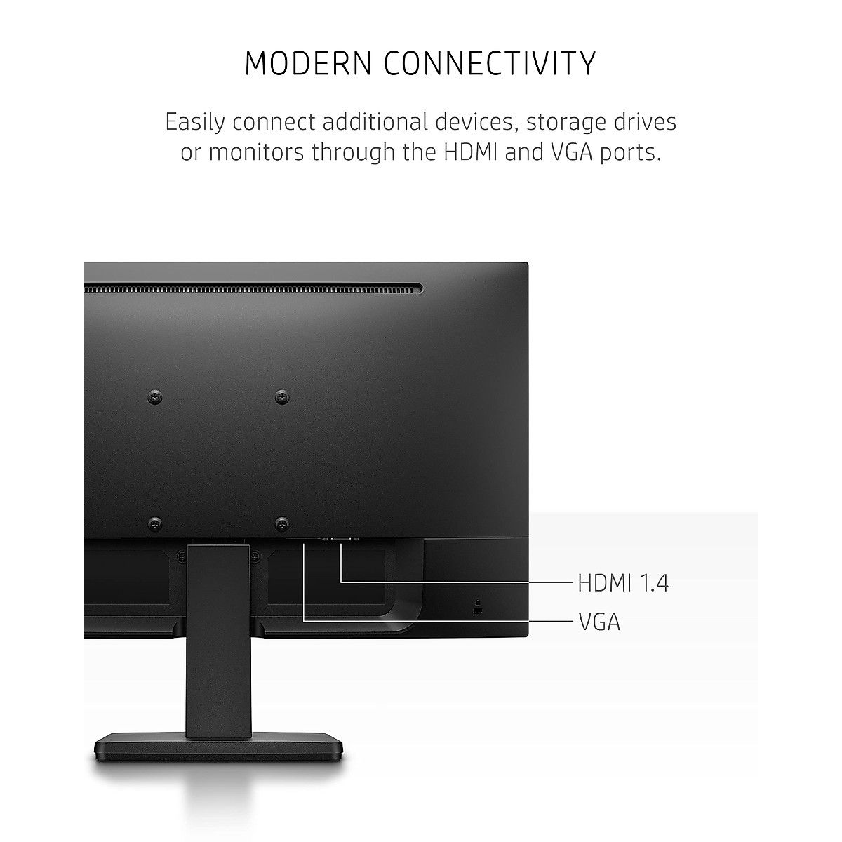 HP V222vb FHD Monitor, 1080p VA Display, 75Hz Refresh Rate, 21.5-inch Computer Screen, TÜV Certified Low Blue Light Mode, Ergonomic Tilt, 3000:1 Contrast Ratio, HDMI & VGA Ports, VESA Mounting (2021)