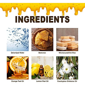 LINGXIN 2PACK Beeswax Spray Furniture Polish, Natural Micro-Molecularized Beeswax Spray, Ouhoe Beeswax Spray, The Original Beeswax Spray