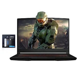 MSI Thin GF63 15.6" FHD 144Hz Gaming Laptop, Intel Core i5-12450H Processor, NVIDIA GeForce RTX 2050, 16GB RAM, 512GB PCIe SSD, Backlit Keyboard, WIFI 6, Black, Win 11 Pro, 128GB Hotface Extension Set