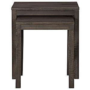 Signature Design by Ashley Emerdale Rustic Nesting Accent Table Set, Brown