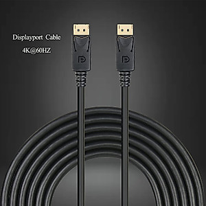 DisplayPort to Displayport Cable 6 Feet,Anbear Gold Plated Display Port to Display Port Cable 4K@60HZ Resolution(Male to Male) for DisplayPort Enabled Desktops and Laptops to Displays (10 Pack)