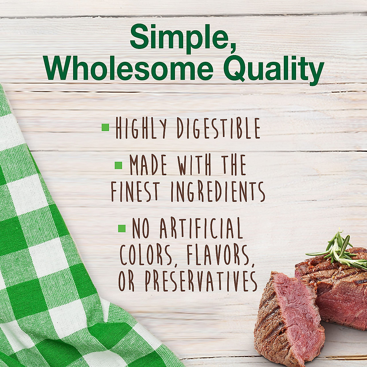 Nylabone Healthy Edibles Natural Dog Chews Long Lasting Meaty Center Beef Flavor Treats for Dogs, Medium (2 Count)