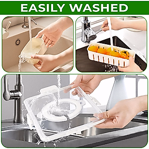 Kenswiss 2 Pack Divided Serving Tray with Lid and Handle | Portable Snackle Box for Adults, Kids | Charcuterie Container with 8 and 4 Compartments | Snack Organizer for Fruits and Travel