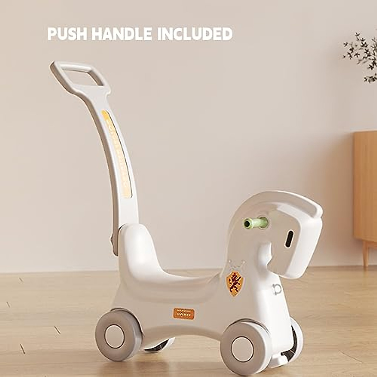 CHORBEYCH Knight Rocker Horse Balance Bike Ride Toy for Toddler 1-3 Years Kids Boys Girls Birthday Gifts Outdoor Farm Riding Animal Rocker Push(Green)