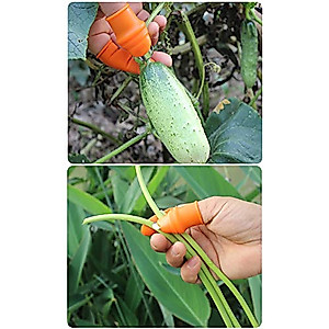 Fruit and Vegetable Picking Potted Plants Trim Silicone Thumb Knife Set Picking Portable Knife Garden Tools (2)