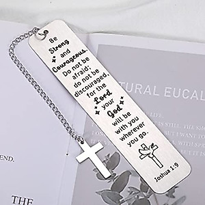 Christian Religious Gifts for Women Men, Bible Verse Inspirational Bookmark for Book Lover, Easter Day Birthday Graduation Gift for Kid Teen Boy Girl, Church Bulk Baptism Gift for Him Her Son Daughter