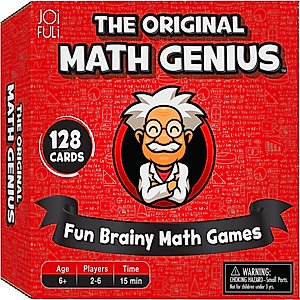JOiFuli The Original Math Genius Card Game: STEM Educational Math Game Addition, Subtraction, Multiplication, Division, All Education Levels Ideal for Homeschooling, Classroom, and Group Learning