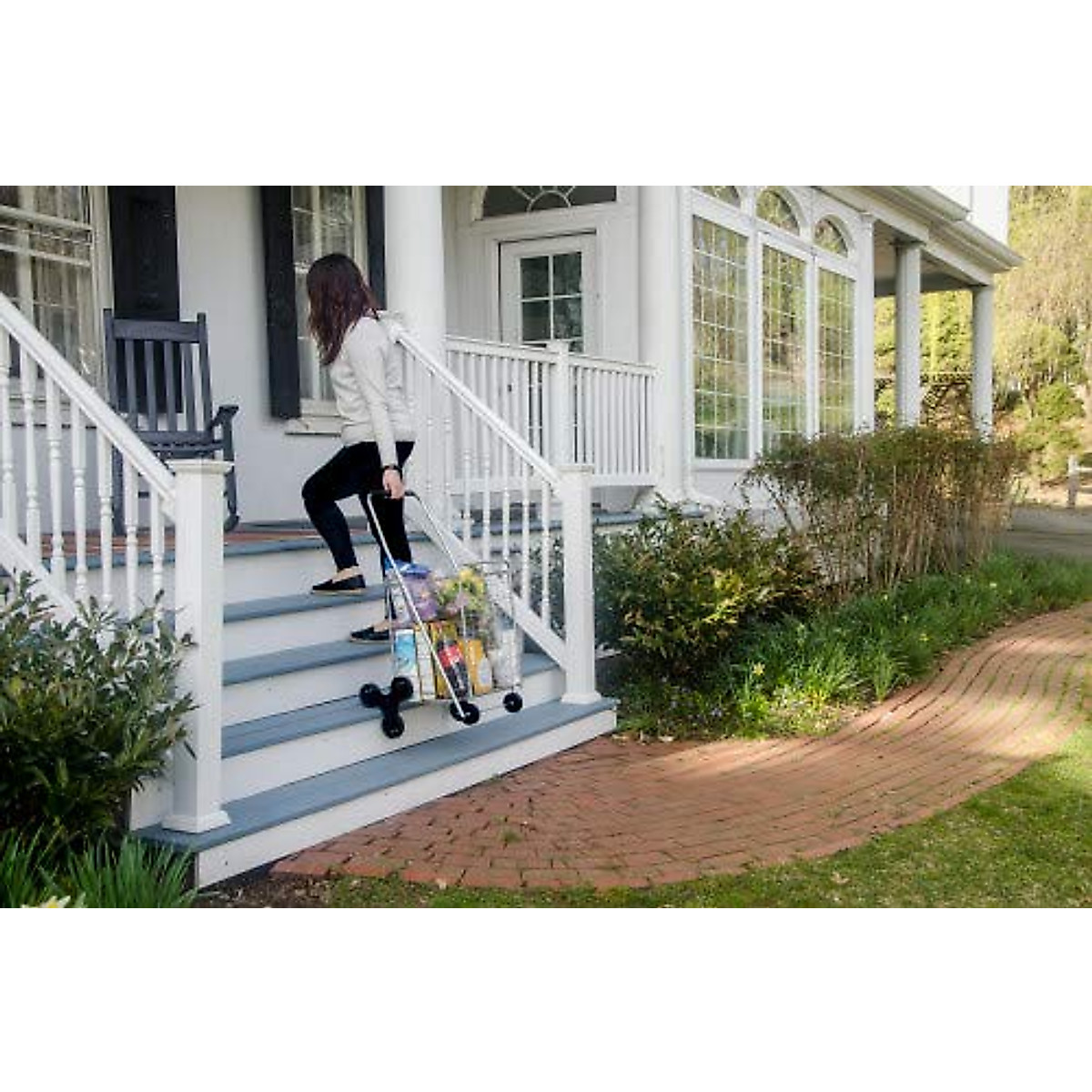 Helping Hand FQ39905 Stair Climber Folding Cart with Wheels and Handle