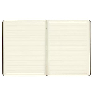 Gallery Leather Large Leather Journal Acadia Black - 9.75"x7.5"