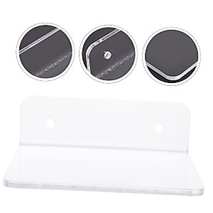 Zerodeko Acrylic Storage Rack Nursery Wall Shelves Children Storage Frame Durable Storage Shelf Versatile Acrylic Bracket Cosmetics Storage Shelf Kids Shelf Wall-Mounted Organizer