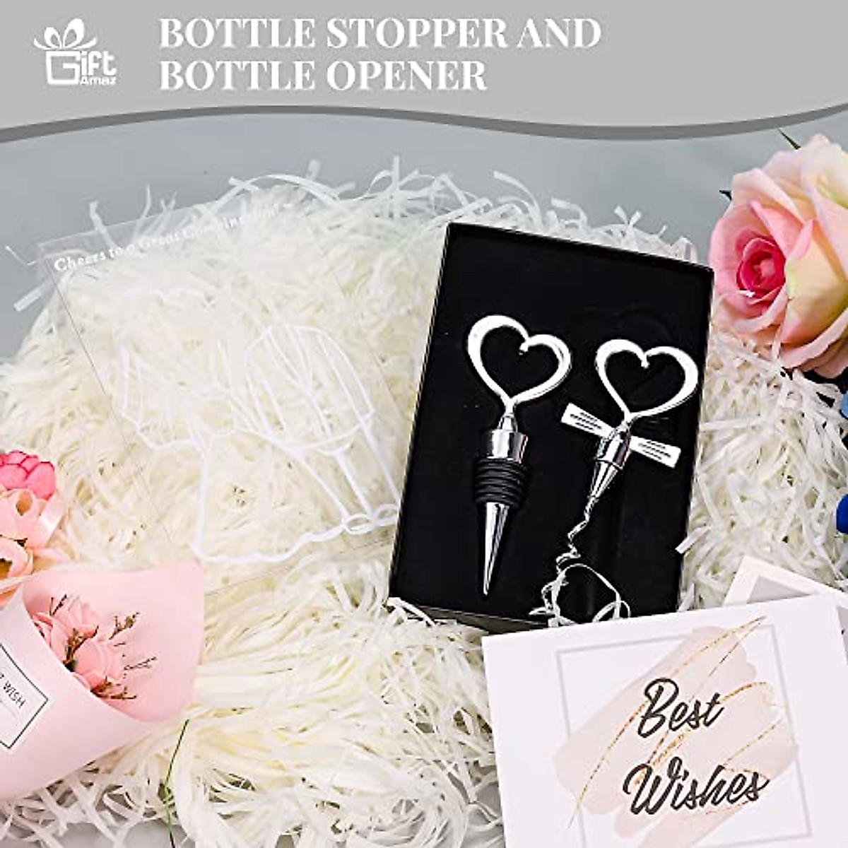 GiftAmaz Cool Bridal Shower Gifts for Bride to Be, Special Engagement Gift for Couples, Mr and Mrs Wine Glasses Set, Ideal Wedding Gift for Valentine’s Day, Newlywed, Honeymoon Christmas Gift