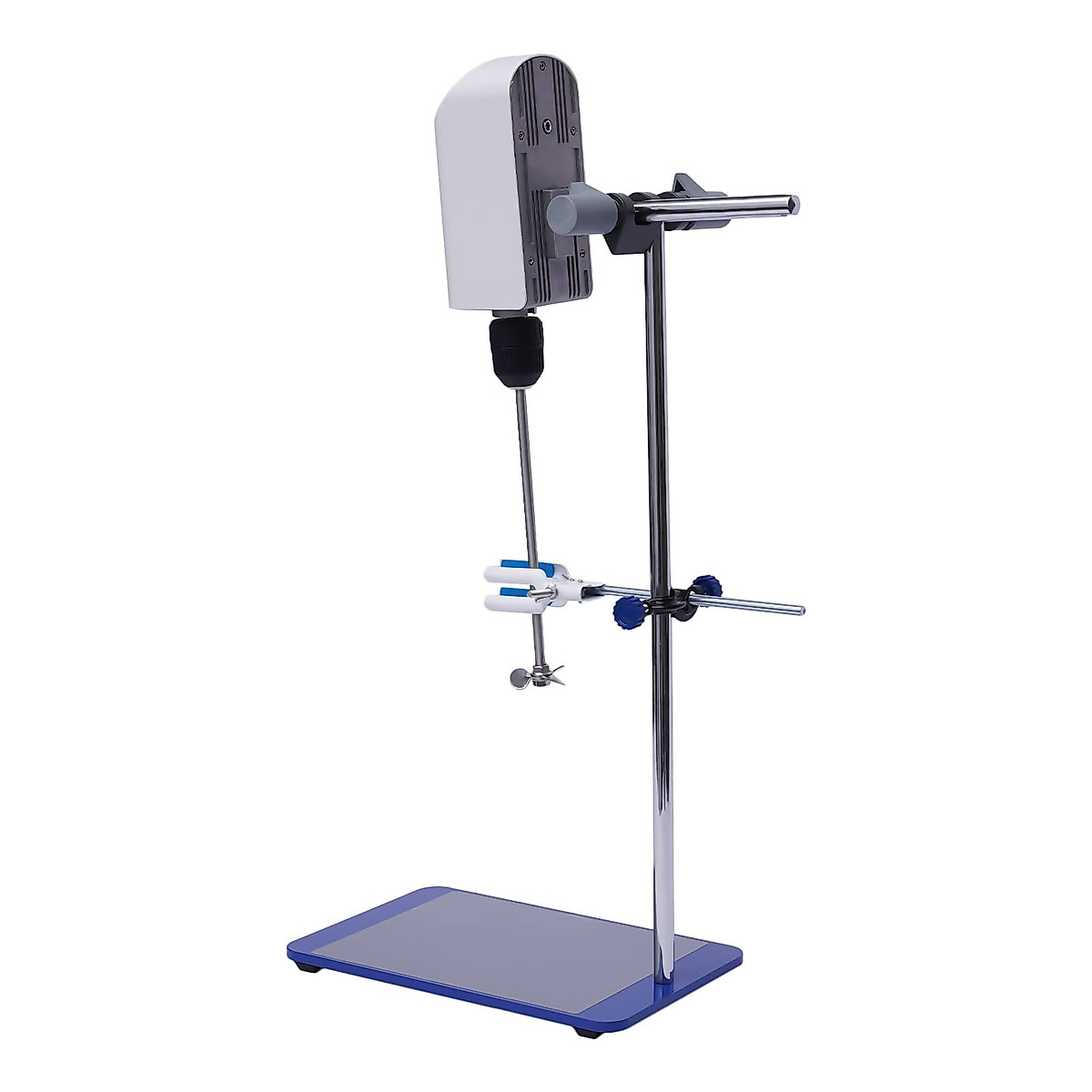 Lab Digital Overhead Stirrer Mixer 42-Quart 50000mpas 100-2000RPM, Laboratory Top-Mounted Electric Mixer Digital Display Agitator and Stainless Steel Stir Bar 100-240V-L8