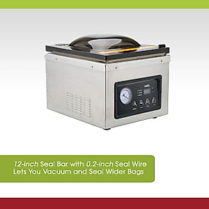 Chamber Vacuum Sealer by Vesta Precision - Chamber Vac C17v | High-Speed 950-Watt Oil Pump | Extends Food Freshness | Ideal for Sous Vide Cooking | Perfect for Commercial Kitchens