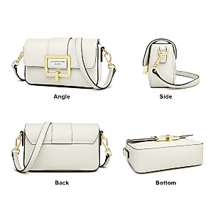 LAORENTOU Cow Leather Crossbody Bag for Women Small Phone Bag Purse Mini Shoulder Bags for Women Clearance