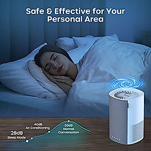 Air Purifiers for Bedroom Home, ECOWELL HEPA H13 Filter Air Purifiers for Home Large Room Office Living Room, Small Air Purifier for Pet Dander Odors Smokers Pollen Dust, Air Cleaner with Sleep Mode